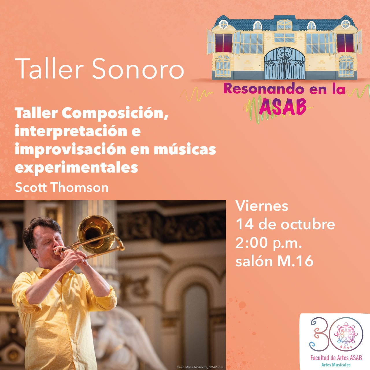 Taller Sonoro 2022, con el trompetista y compositor Scott Thomson ...